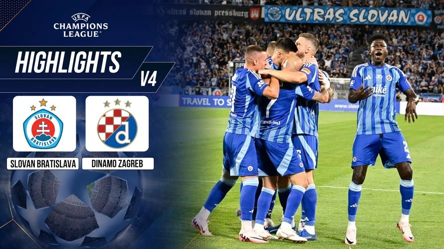 Slovan Bratislava vs Dinamo Zagreb - UEFA Champions League 2024/25 - Lượt 4 | MyTV