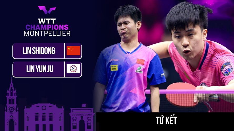 Lin Shidong vs Lin Yun Ju - Tứ kết, WTT Champions Montpellier 2024 | MyTV